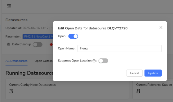 Making air quality data public on OpenMap