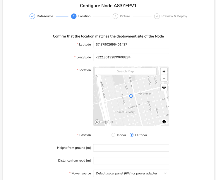 Node Management on Dashboard